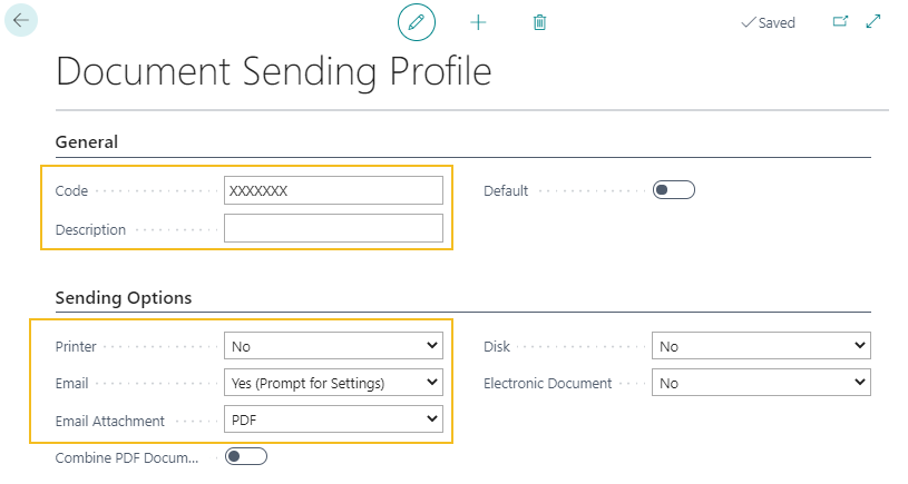 Document Sending Profiles in Business Central - Probitas